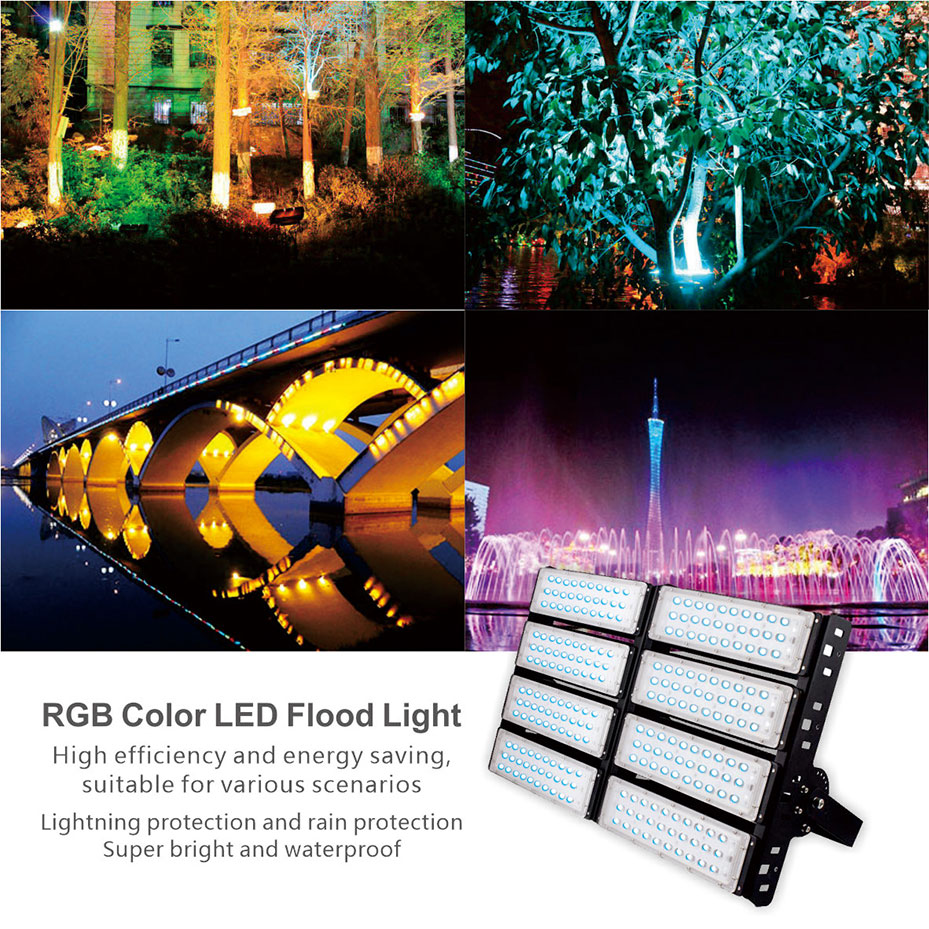 50W-500W LED RGB Flood Light Reflector Projector Lamp With Remote ...